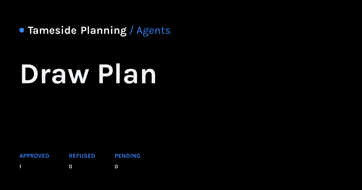 Agent Draw Plan - Applications & Team — Tameside